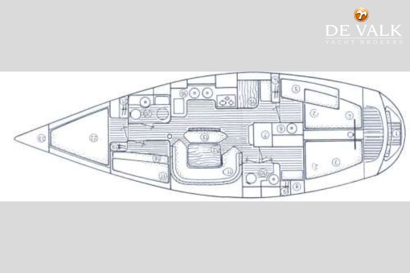 JEANNEAU SUN MAGIC 44 sailing yacht for sale | De Valk Yacht Brokers