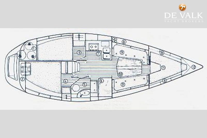 JEANNEAU SUN RISE 35 sailing yacht for sale | De Valk Yacht Brokers