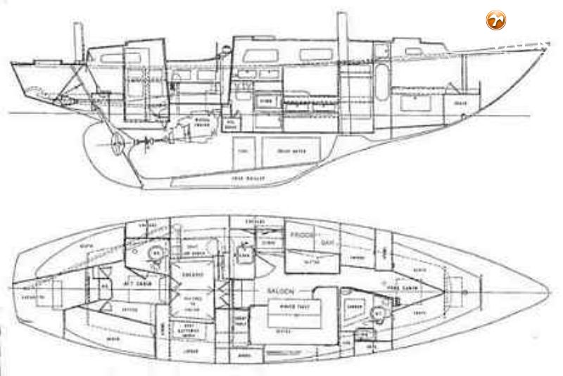 NICHOLSON 38 KETCH sailing yacht for sale | De Valk Yacht broker