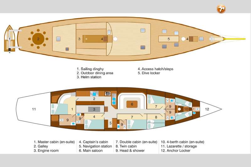 SCHOONER 30 M sailing yacht for sale | De Valk Yacht broker